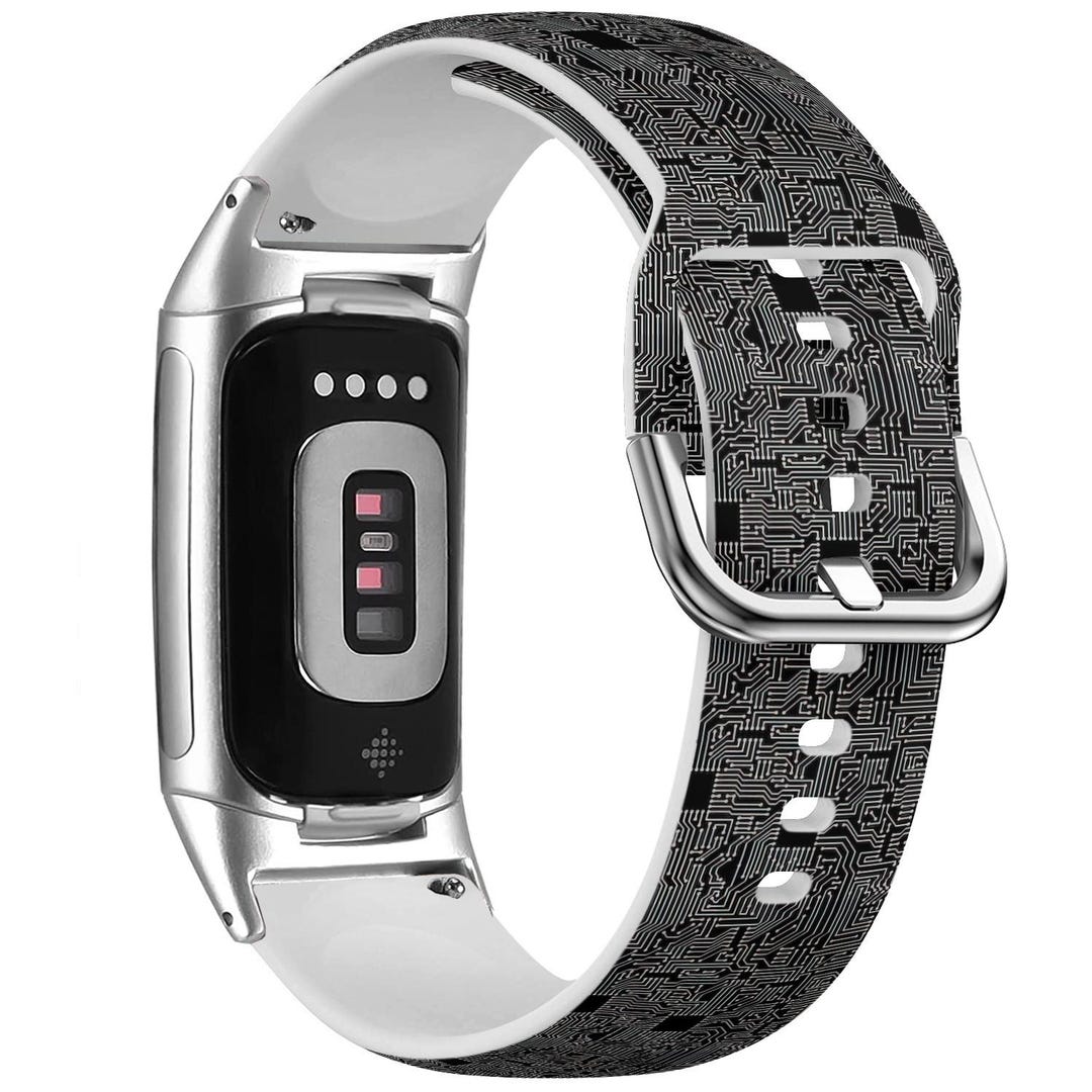 Computer Circuit Board Watch Band for Fitbit Versa 1/2/3 4, Fitbit ...