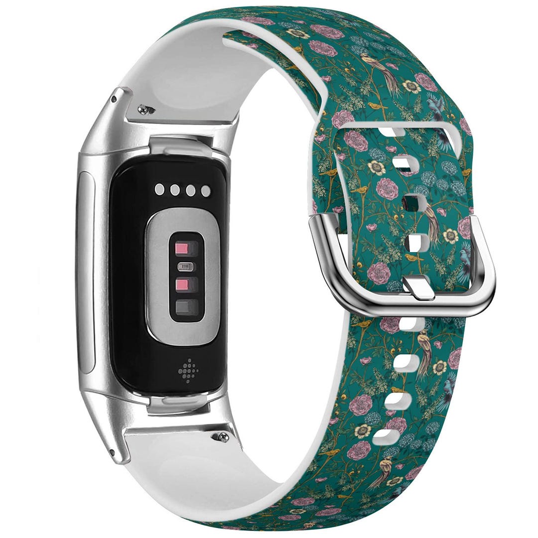Victorian Garden Floral Flower Watch Band for Fitbit Versa 1/2/3/4 ...
