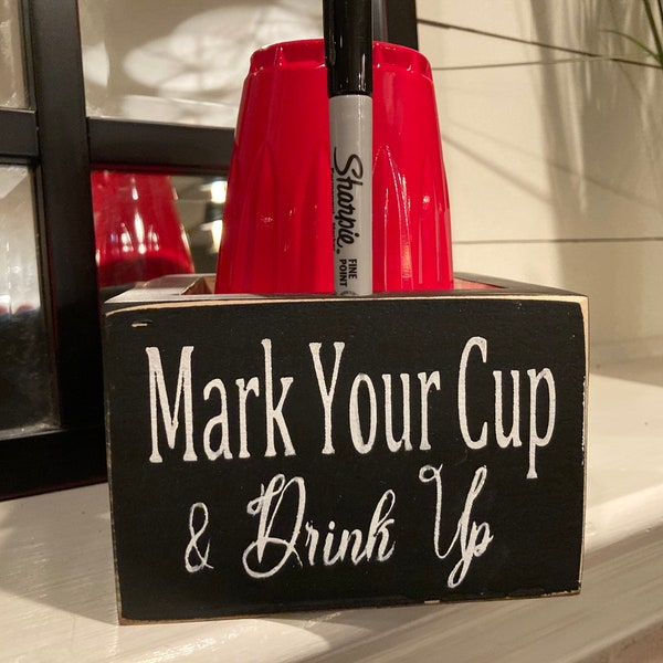 Mark Your Cup and Drink Up - Etsy