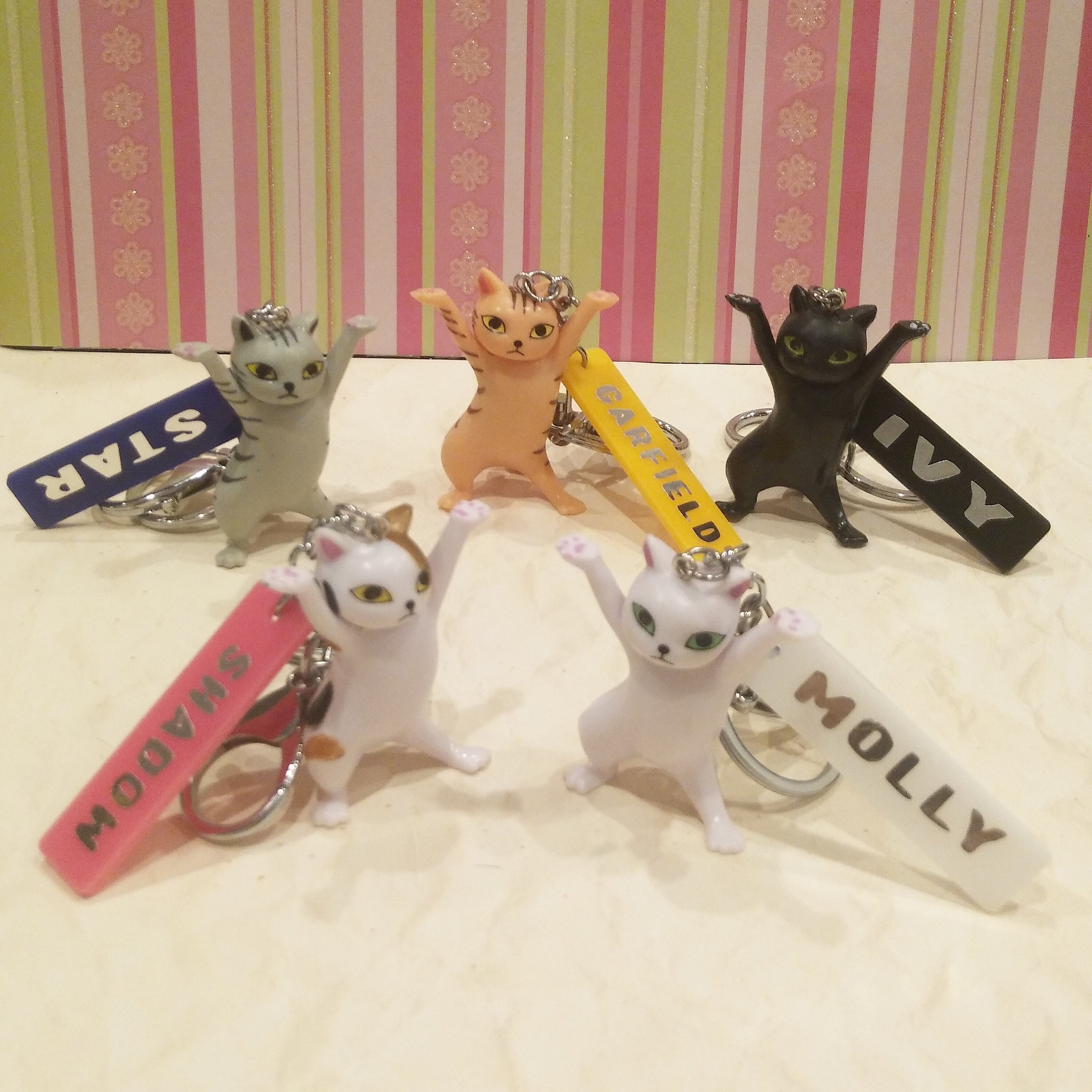 Personalized Funny Cat Keychain , Custom Name Cat Keychain, Cool Gift ...