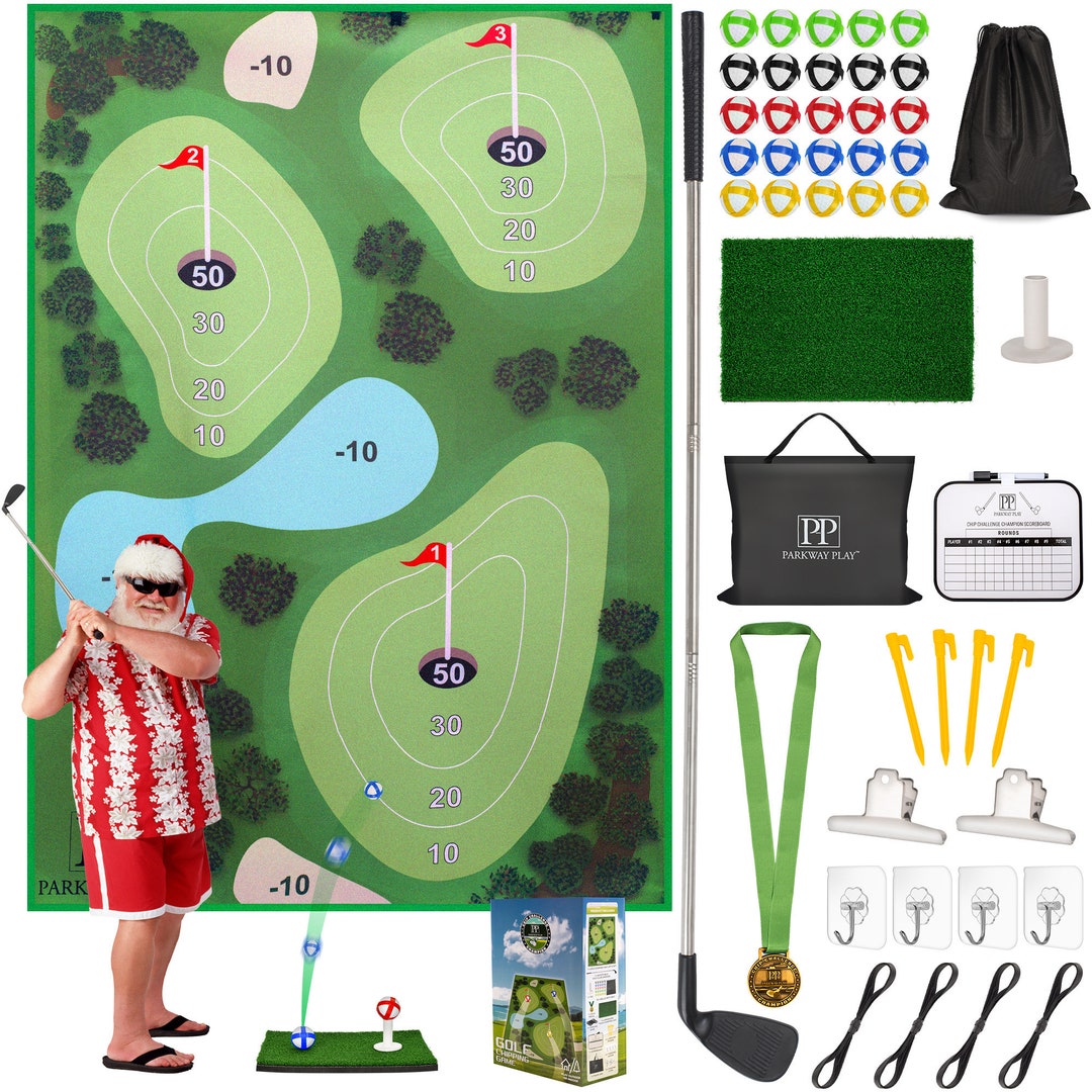 Golf Chipping Mat With Adjustable Golf Club Outdoor Indoor Golf Game ...
