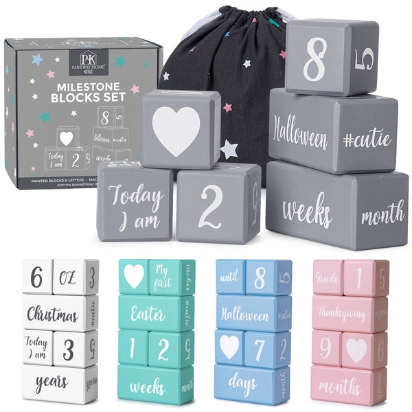 Milestone Blocks - Etsy