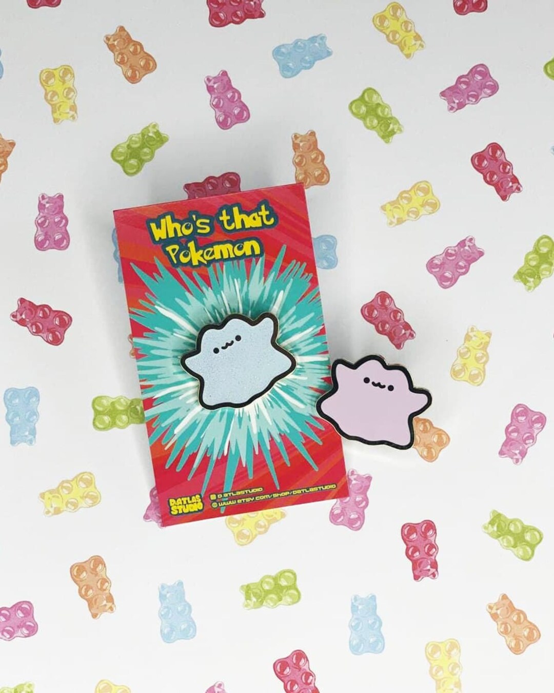 Pokemon Blob Ditto Enamel Pin - Etsy