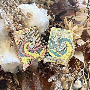 Tarot Emperor Gyarados Enamel Pin - Etsy