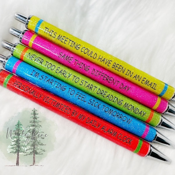 Funny Pen Set Work - Etsy