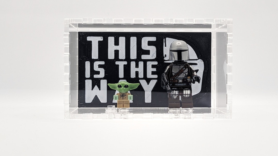 LEGO Minifigure Box With 3D Background, Display Box for 2 Minifigs - Etsy