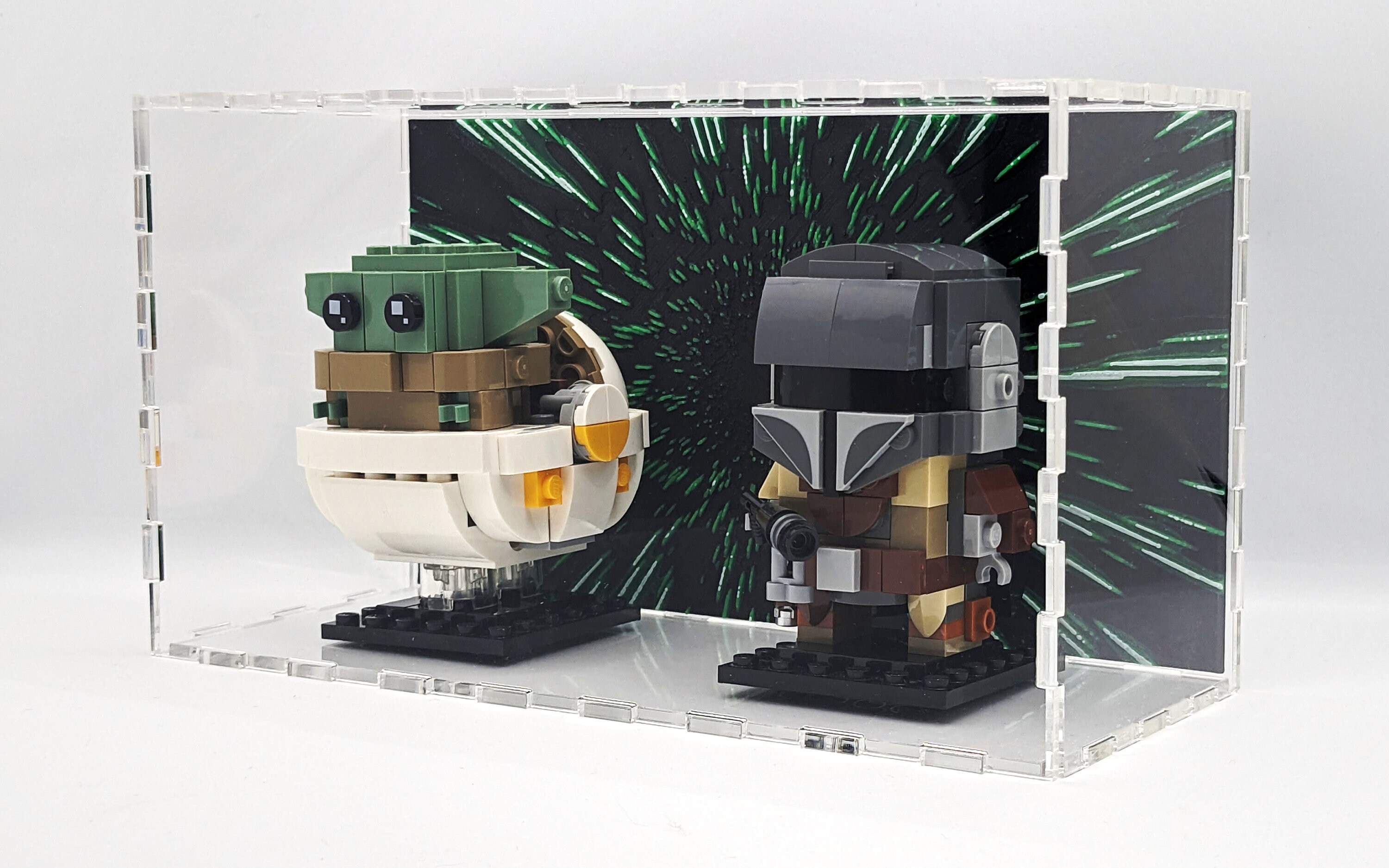 LEGO Brickheadz Box With 3D Background, LEGO Display Box for 2 ...