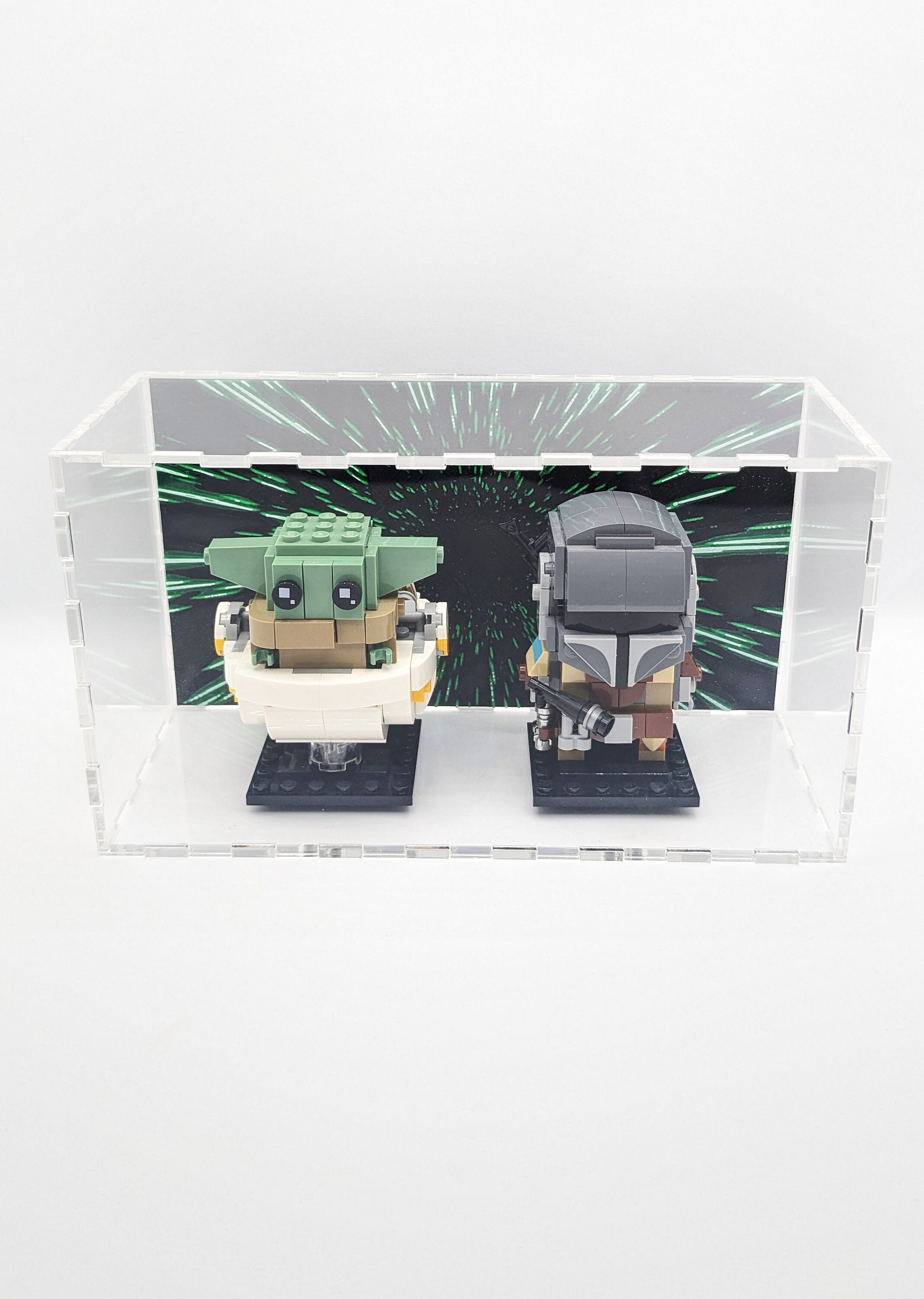 LEGO Brickheadz Box With 3D Background, LEGO Display Box for 2 ...