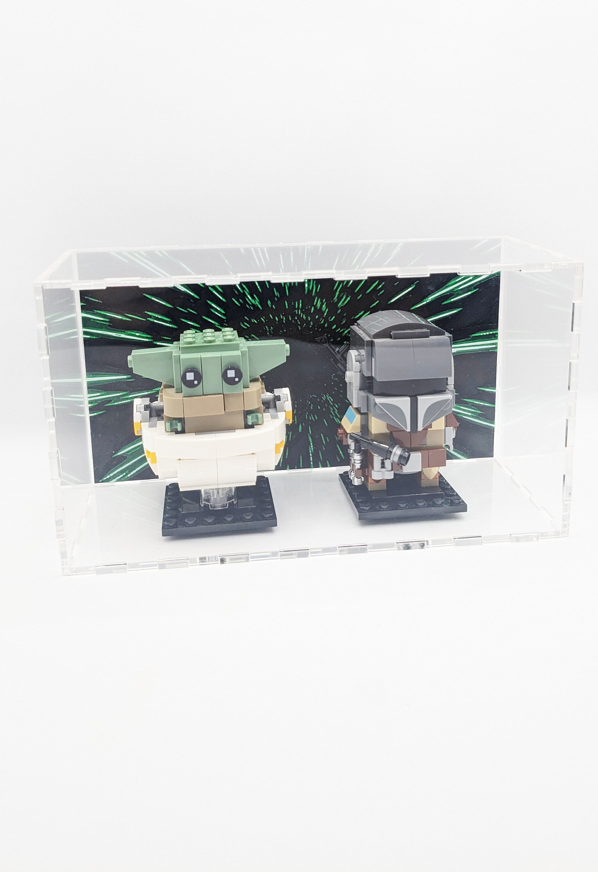LEGO Brickheadz Box With 3D Background, LEGO Display Box for 2 ...