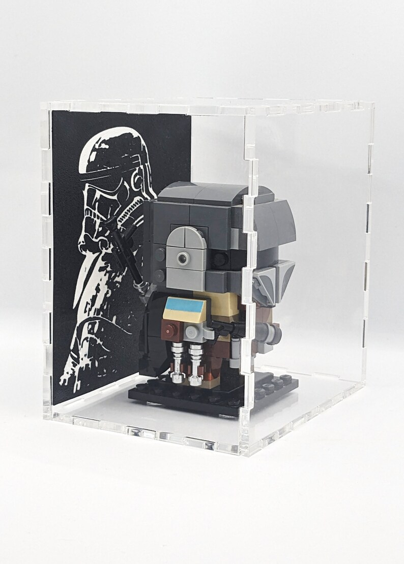 LEGO Brickheadz Box With 3D Background, LEGO Display Box for 1 ...