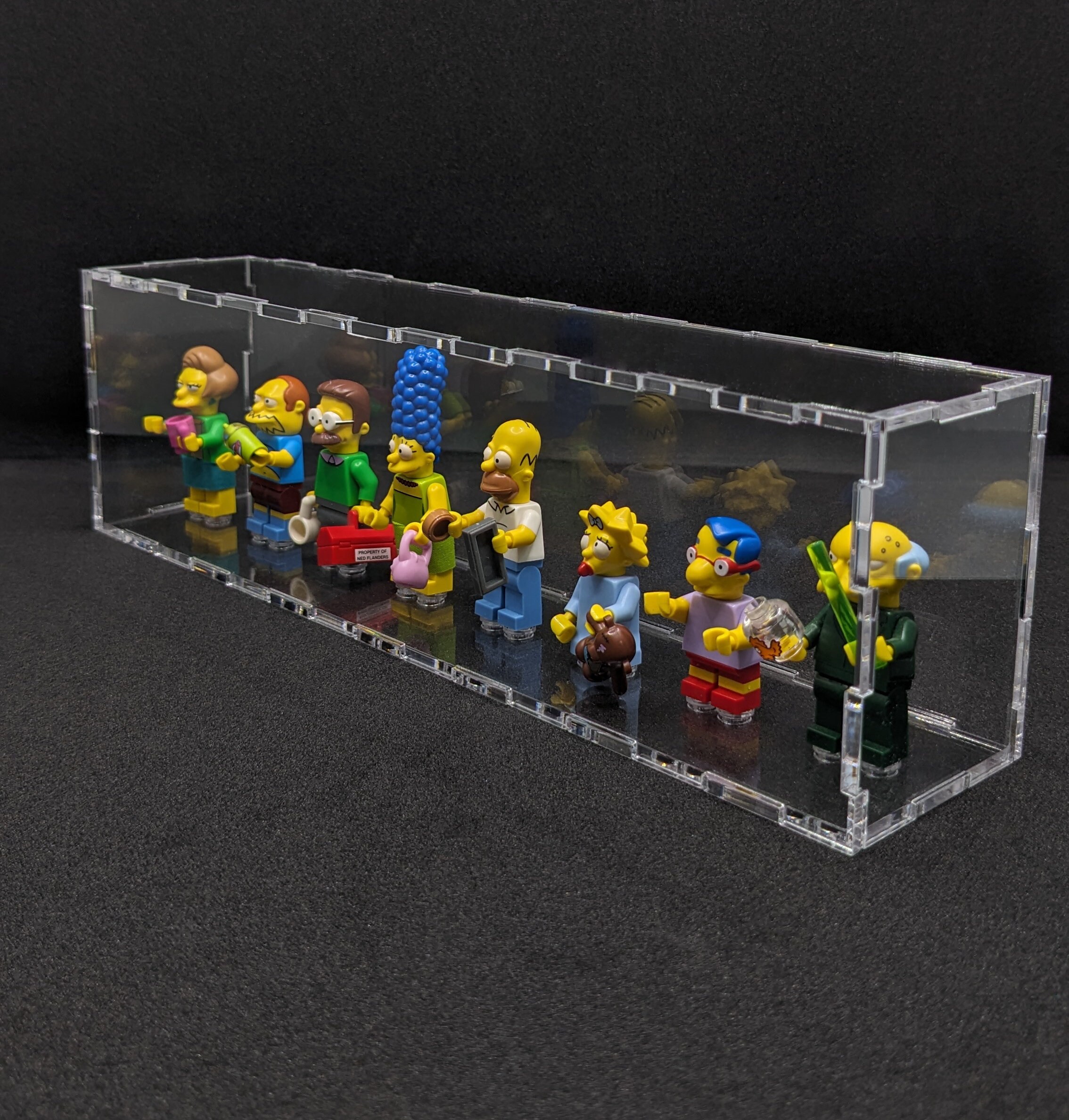 LEGO MINIFIGURE Box for 8 Toys Modern Clear CASE Organizer Perfect for ...