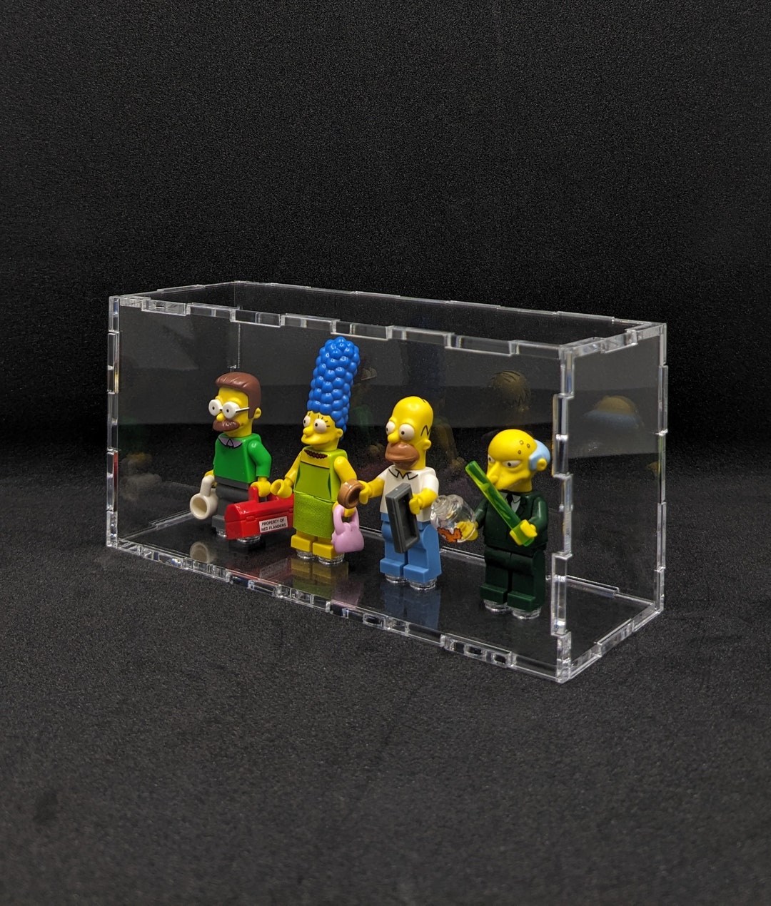 LEGO MINIFIGURE Box for 4 Toys Modern Clear CASE Organizer Perfect for ...