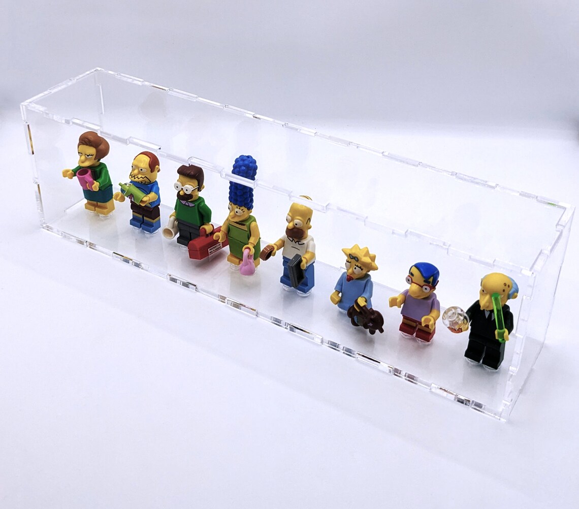 LEGO MINIFIGURE Box for 8 Toys Modern Clear CASE Organizer Perfect for ...
