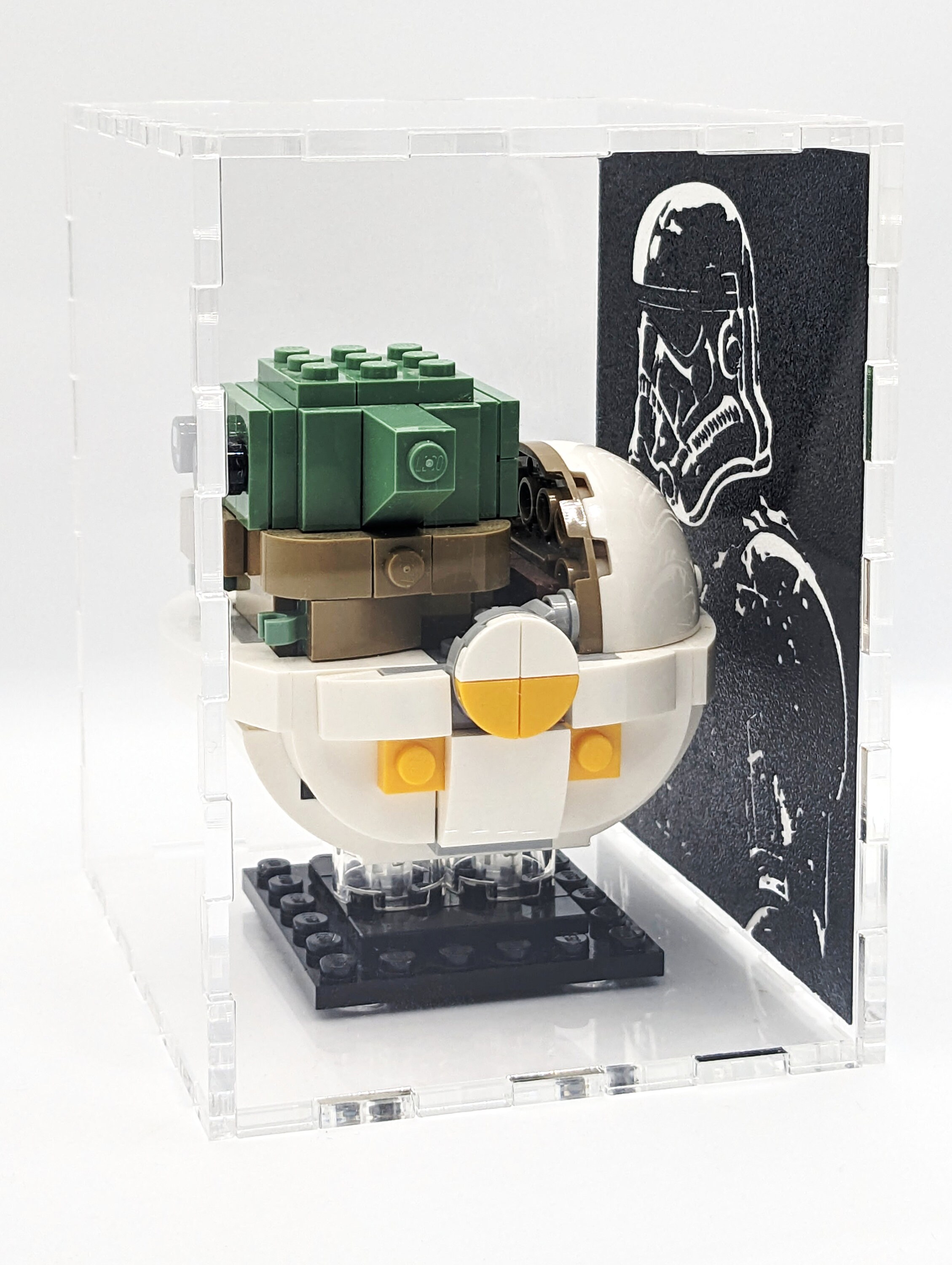 LEGO Brickheadz Box With 3D Background, LEGO Display Box for 1 ...