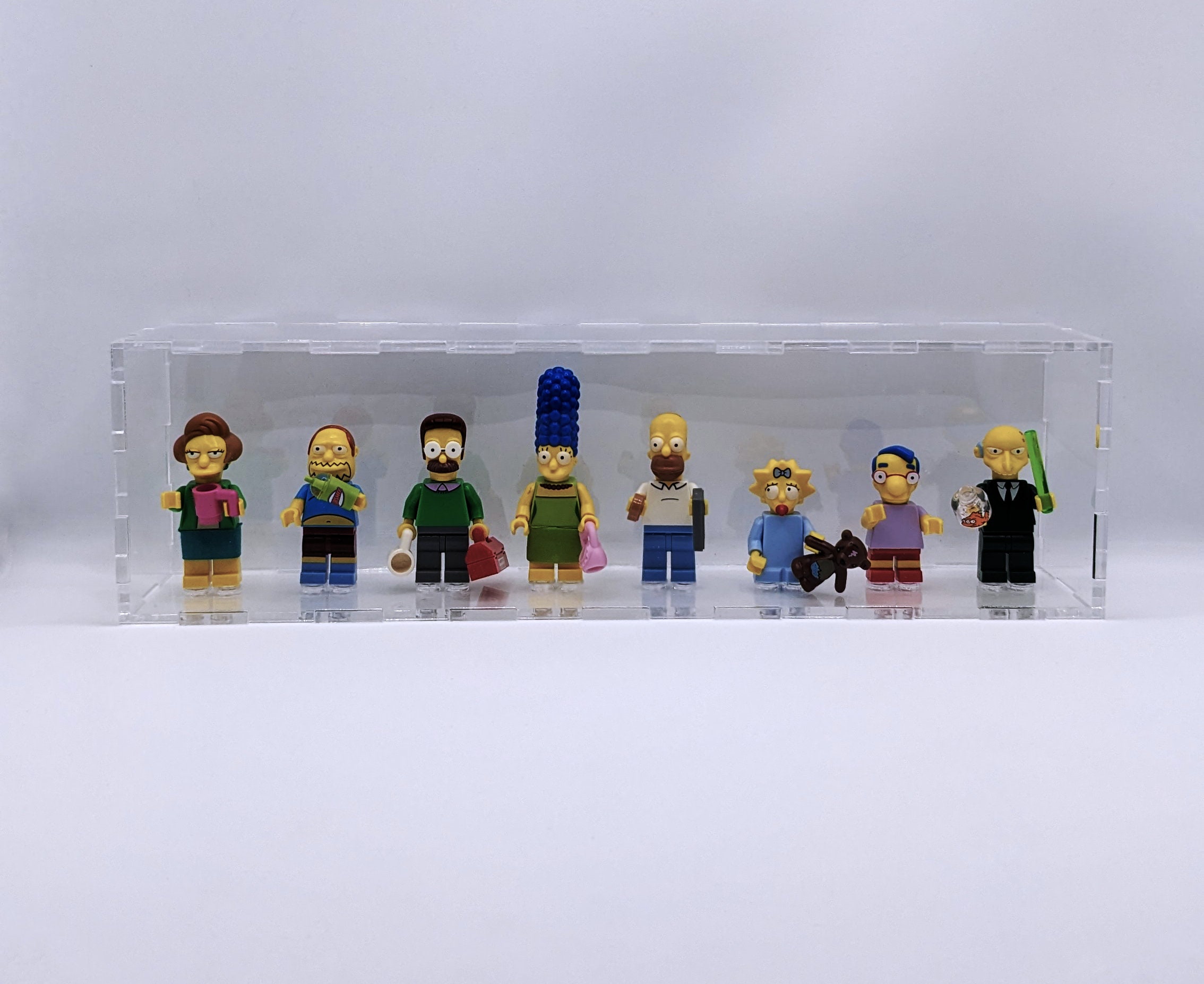 LEGO MINIFIGURE Box for 8 Toys Modern Clear CASE Organizer Perfect for ...
