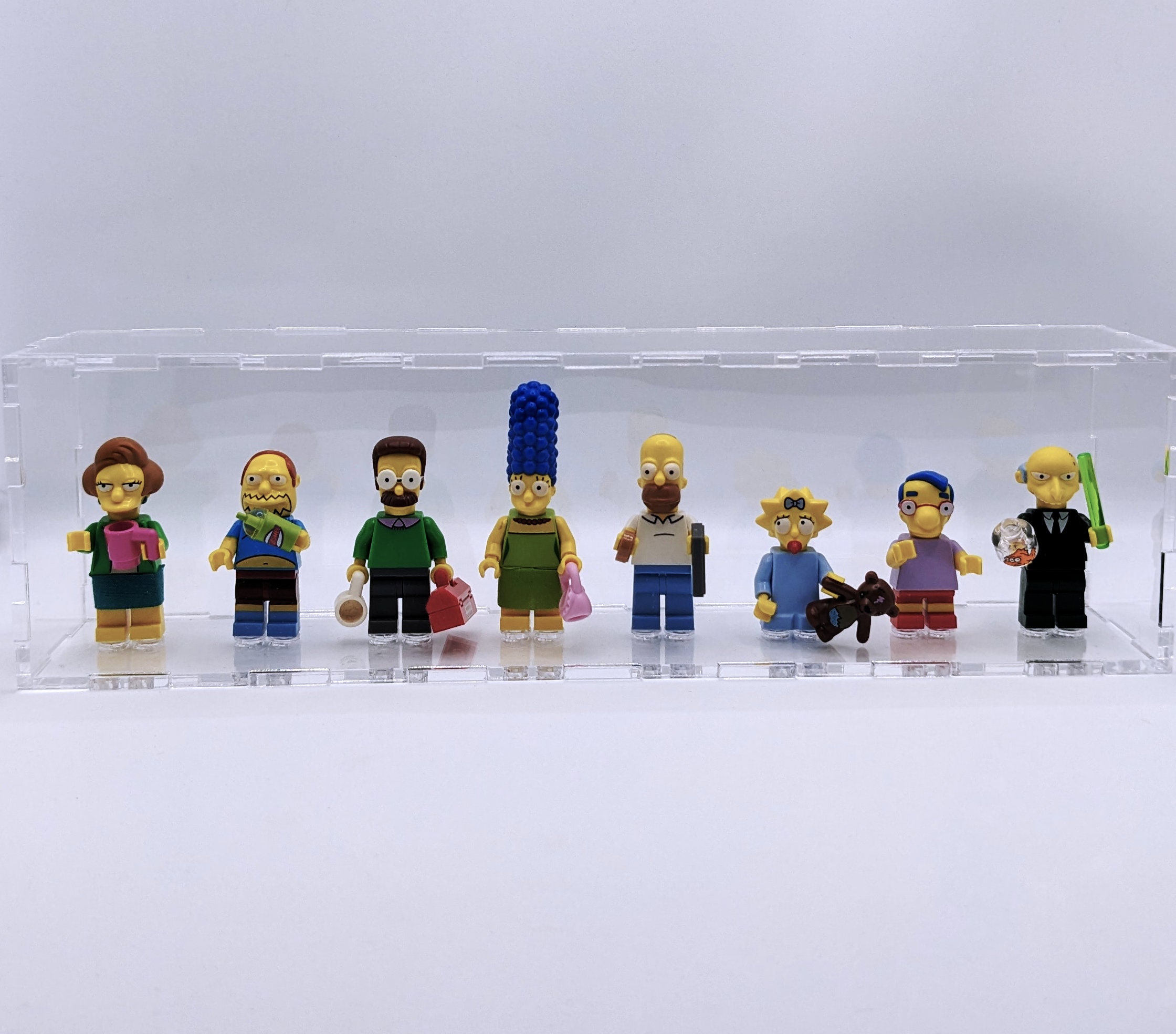 LEGO MINIFIGURE Box for 8 Toys Modern Clear CASE Organizer Perfect for ...