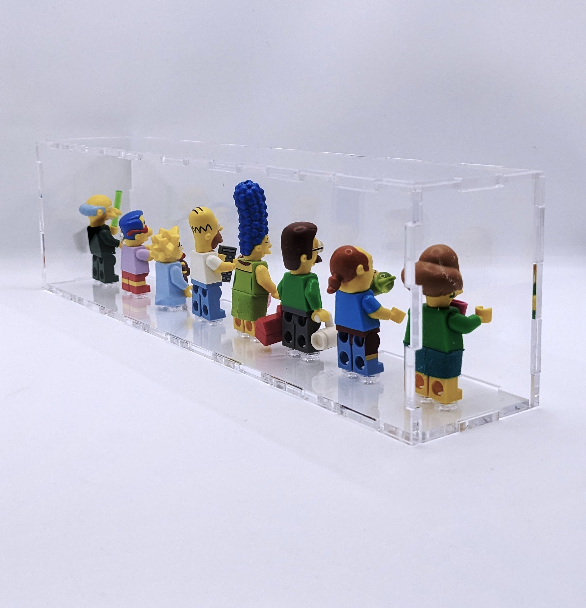 LEGO MINIFIGURE Box for 8 Toys Modern Clear CASE Organizer Perfect for ...