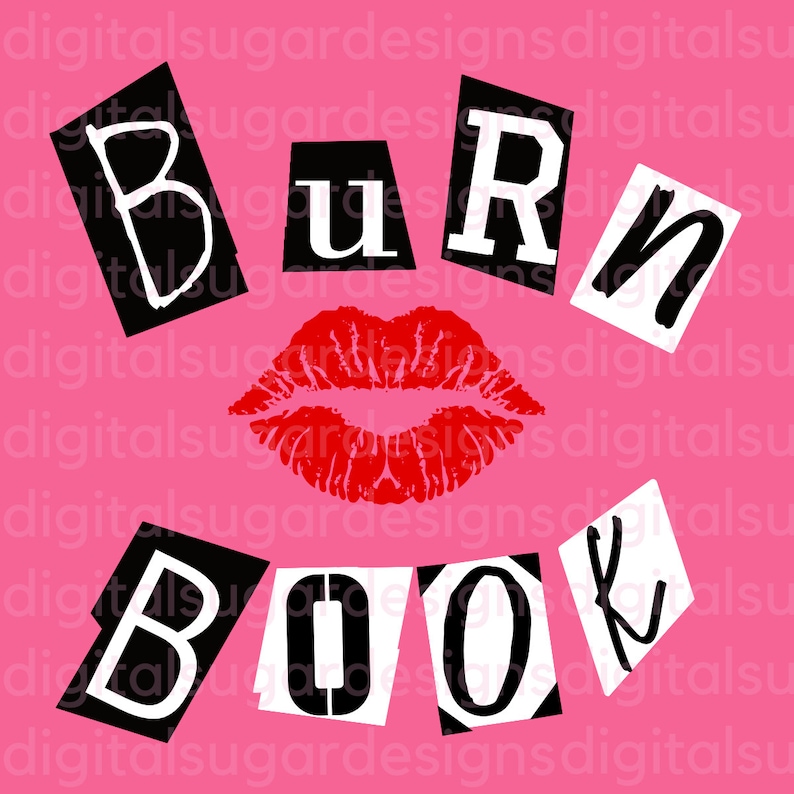Burn Book PNG Mean Girls Bachelorette Party Digital File Printable ...