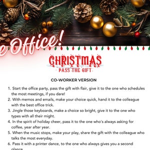 Pass the Gift Game Printable, Christmas Games, Holiday Family Games ...