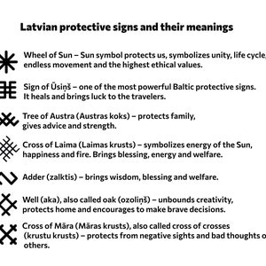 Circle Women Earrings With Baltic Runes, Handmade Sustainable Latvian ...