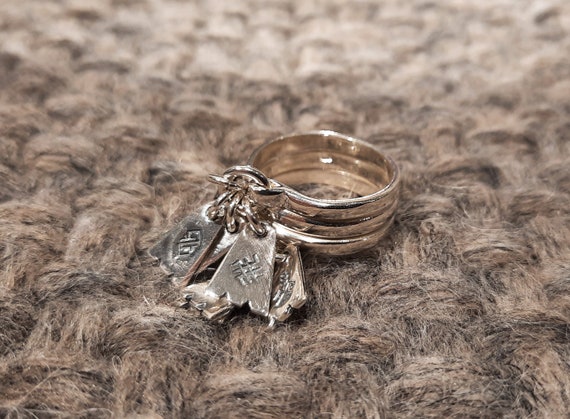 7 Day Ring in Sterling Silver Latvian Brides Ring With | Etsy