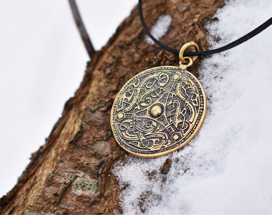 Nordic Necklace Pendant in Bronze or Sterling Silver, Handmade Viking ...