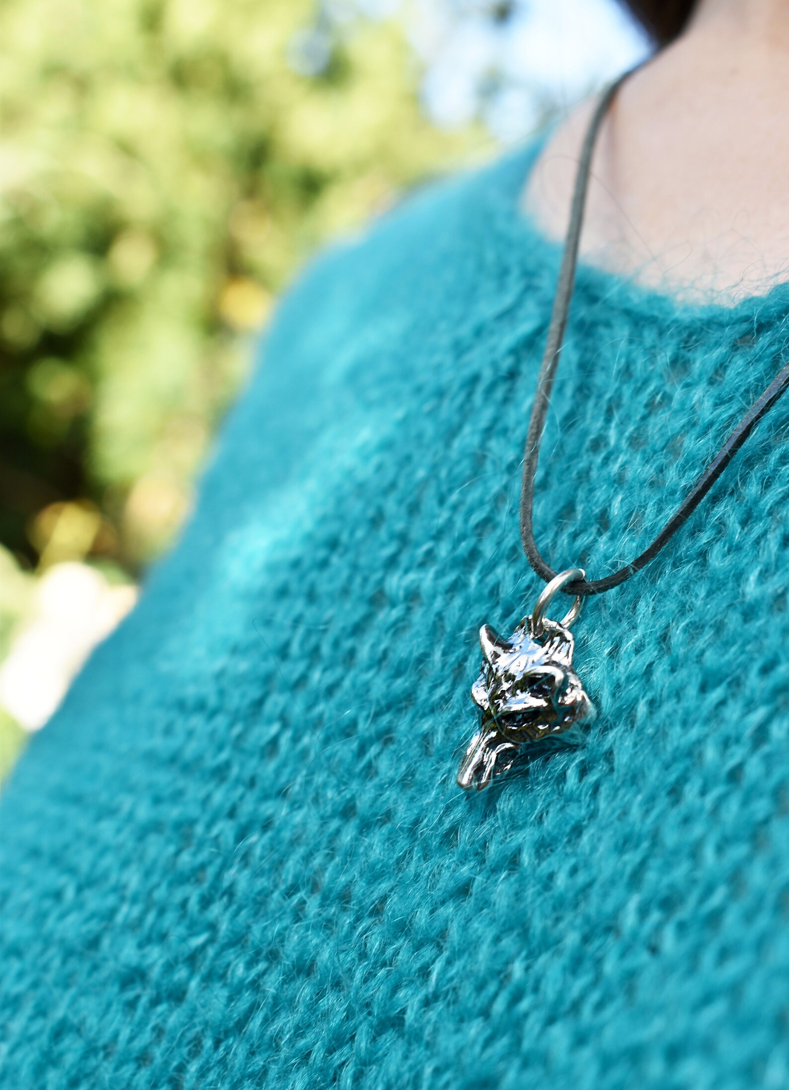 Wolf Head Necklace Pendant Norse Pagan Animal Jewelry - Etsy