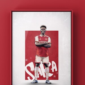 Bukayo Saka Arsenal Print - Etsy