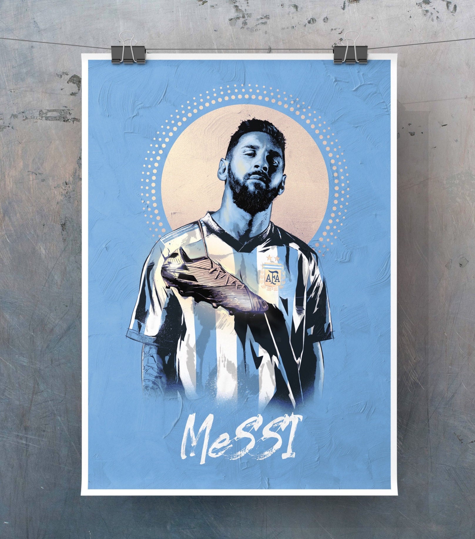 Messi Poster - Etsy