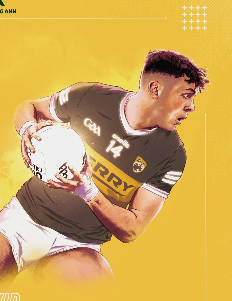 David Clifford Kerry GAA Art Print - Etsy