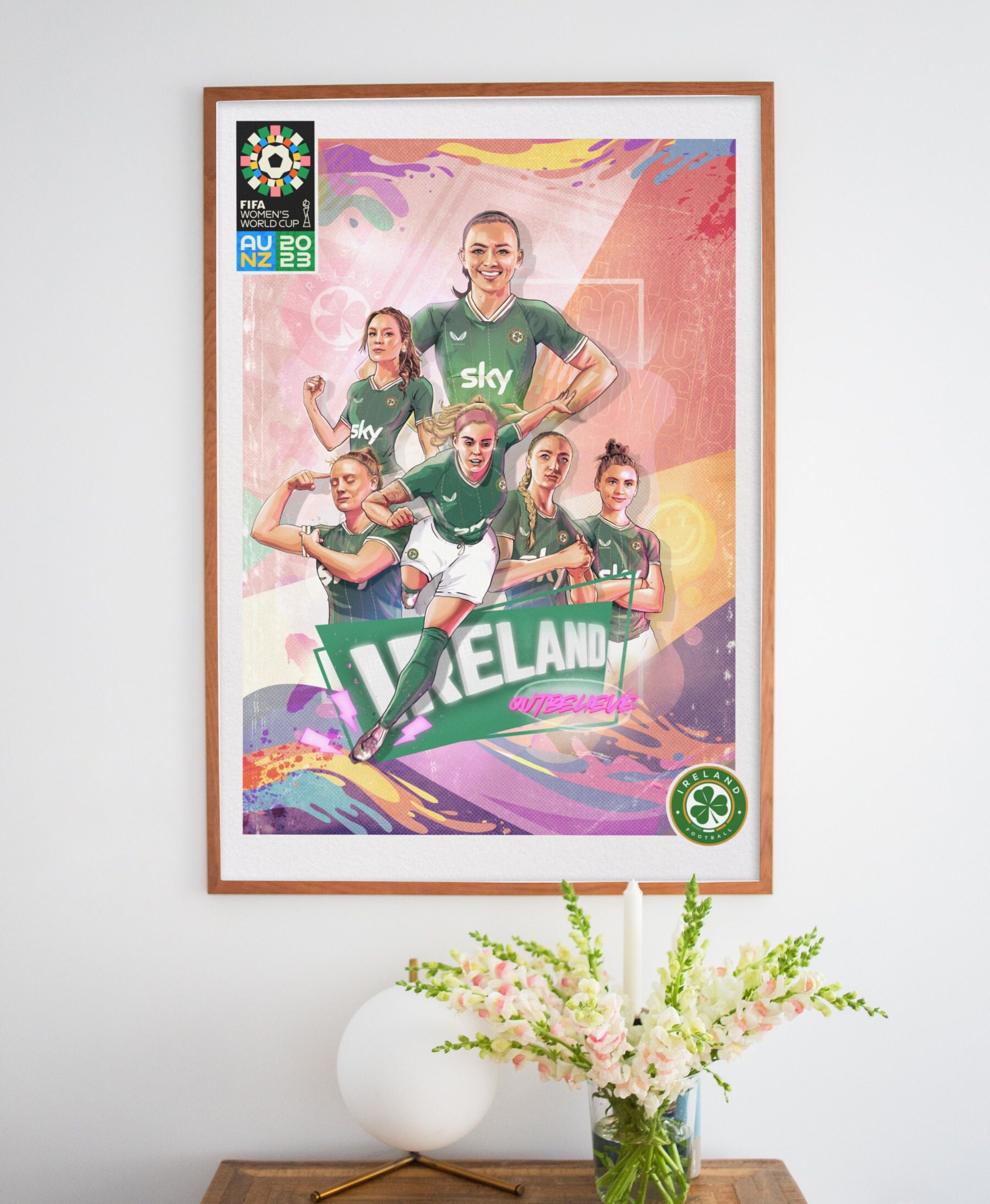 Ireland Womens Football Team Poster Print - Etsy