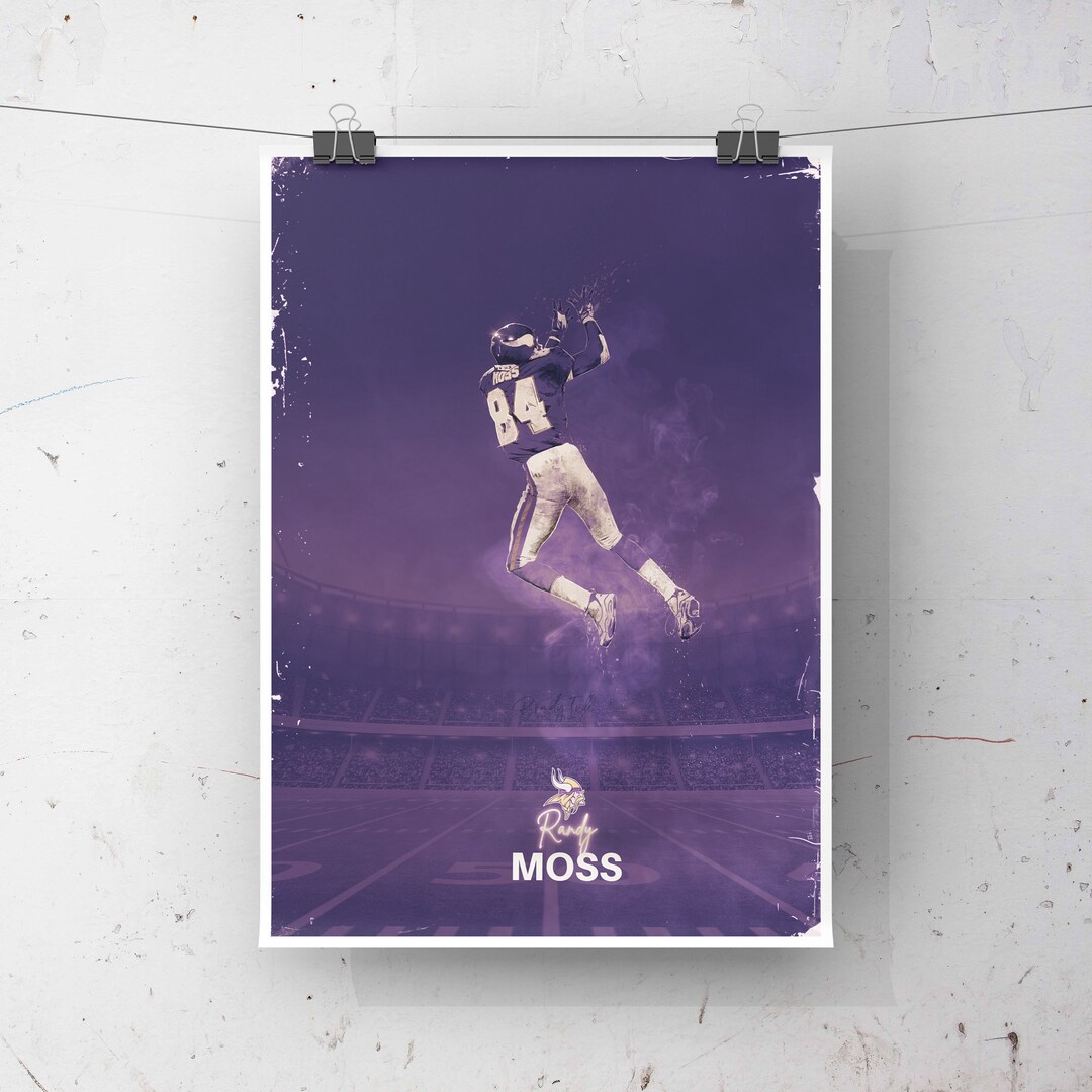 Randy Moss - Minnesota Vikings Art Poster - Etsy