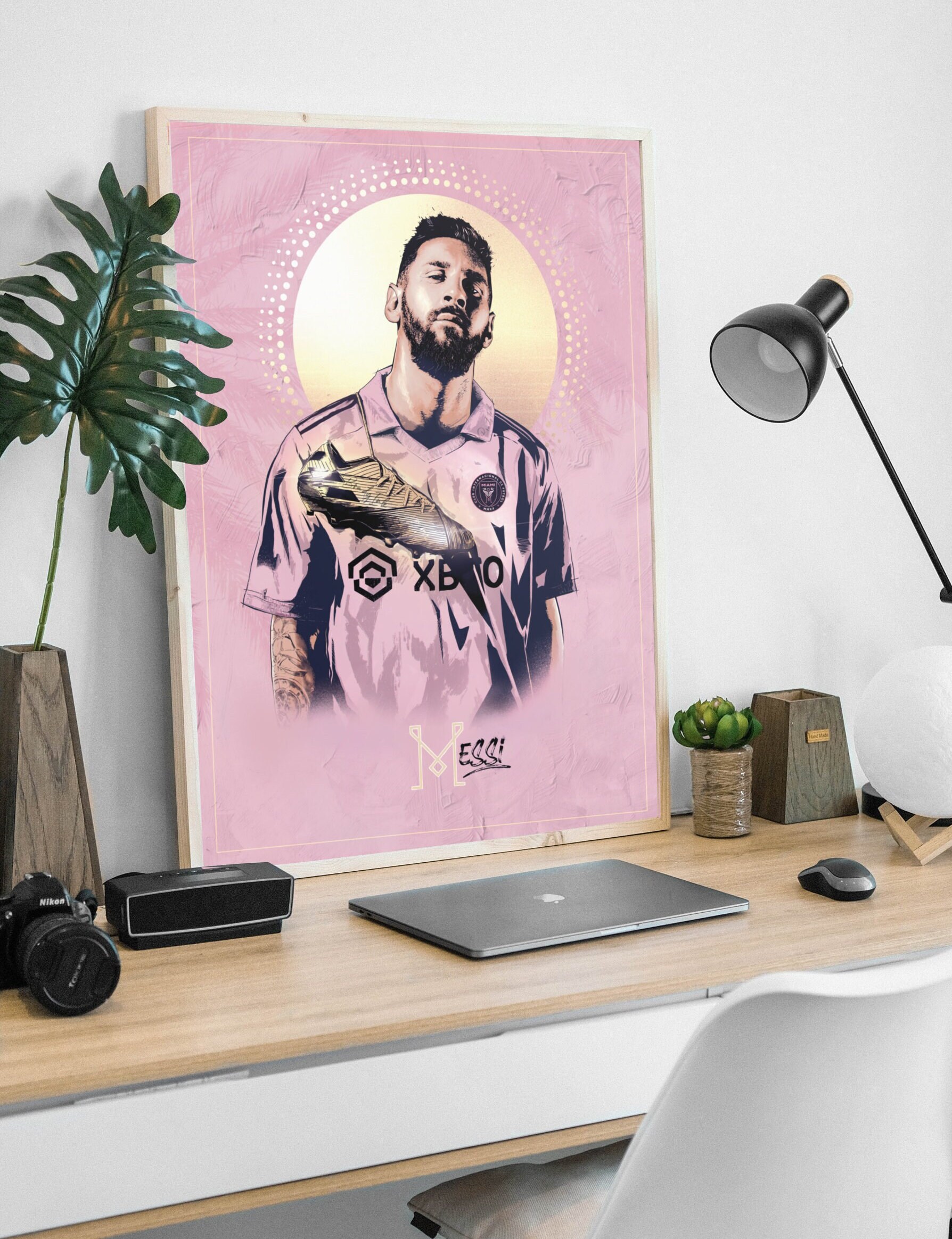 Lionel Messi Inter Miami Art Print - Etsy