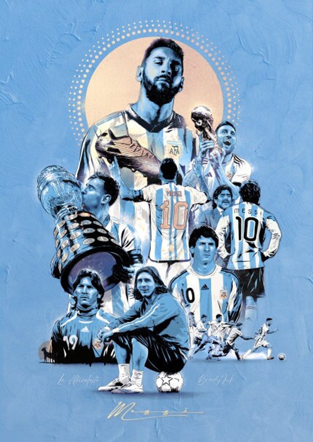 Lionel Messi Argentina Art Print - Etsy