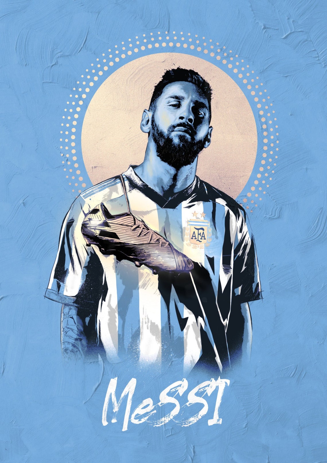 Messi Poster - Etsy