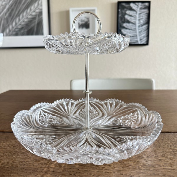 Crystal Serving Tray - Etsy