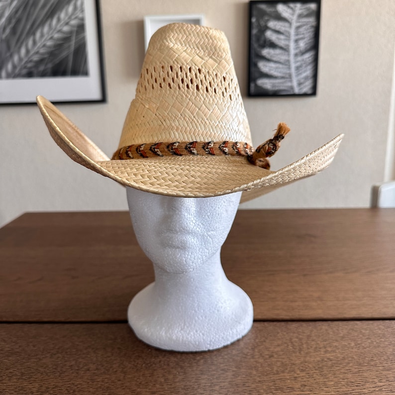 Vintage Cowboy Hat Genuine Poli Rope American Hat Co. - Etsy