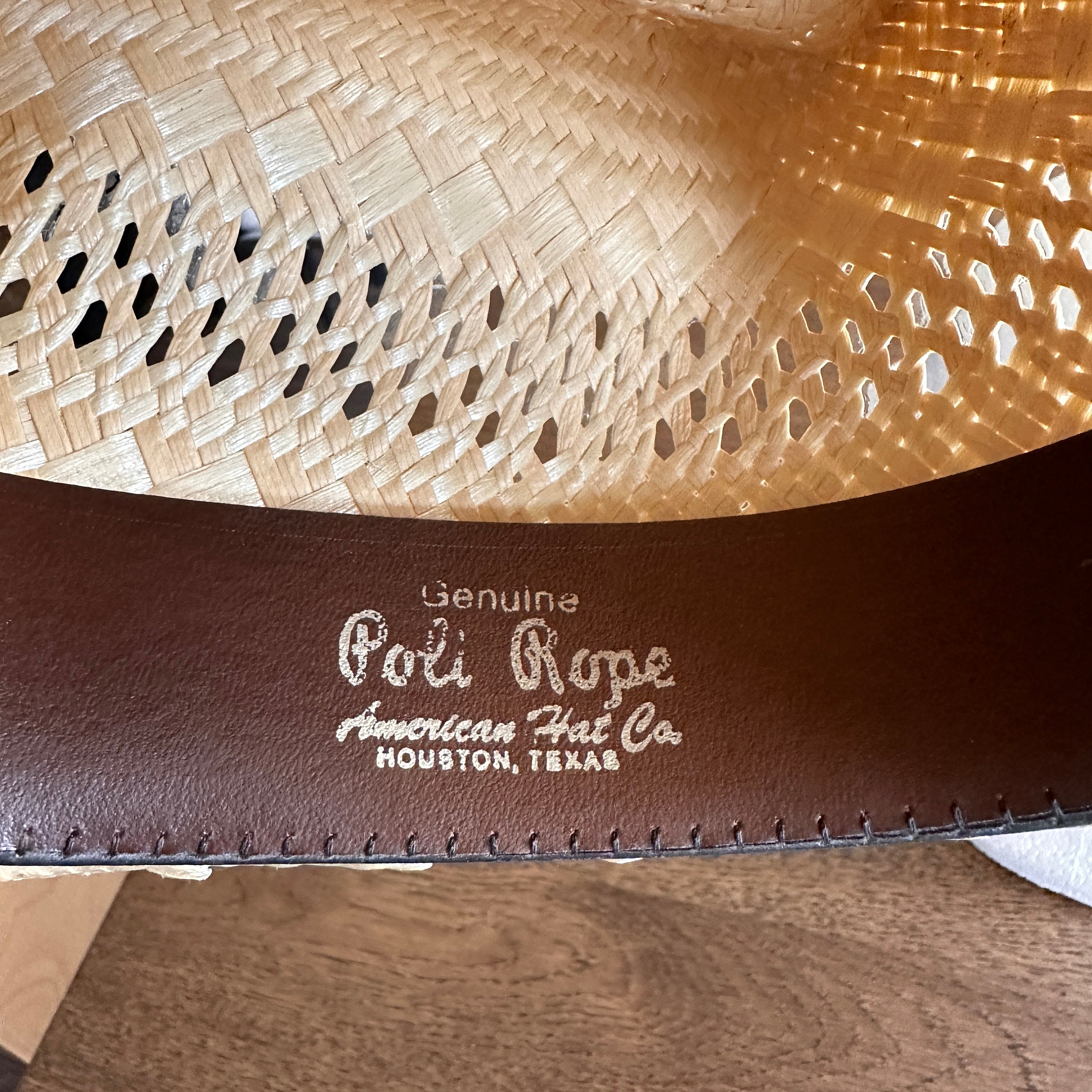 Vintage Cowboy Hat Genuine Poli Rope American Hat Co. - Etsy