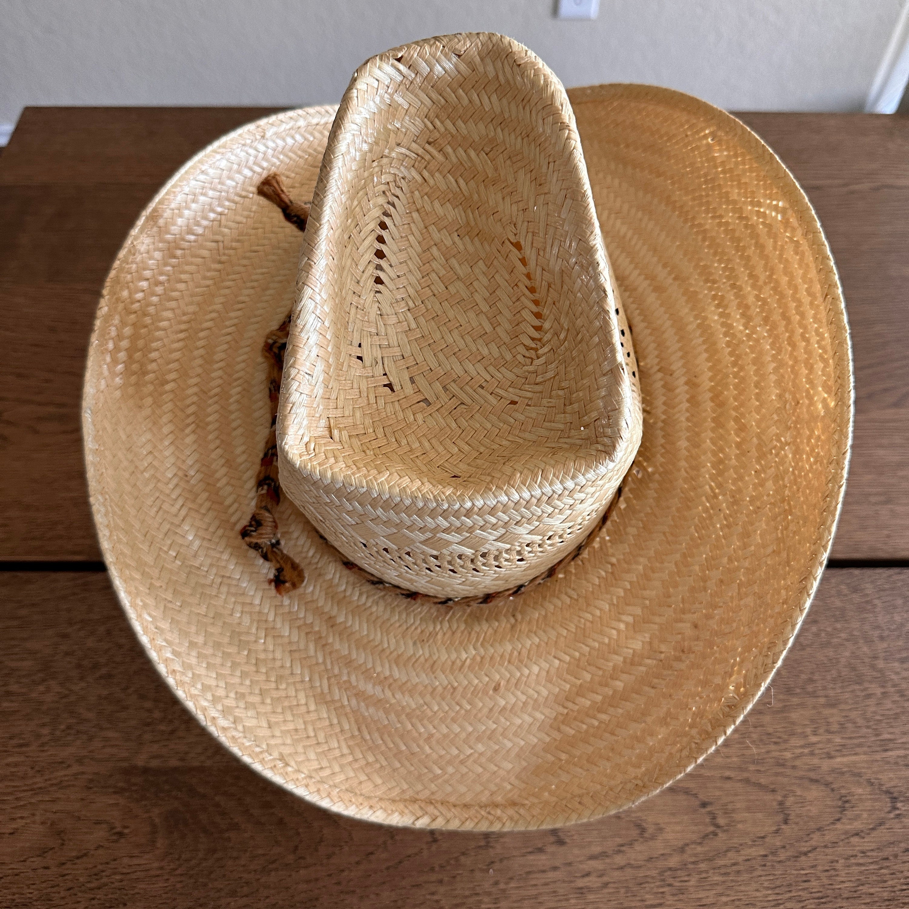 Vintage Cowboy Hat Genuine Poli Rope American Hat Co. - Etsy