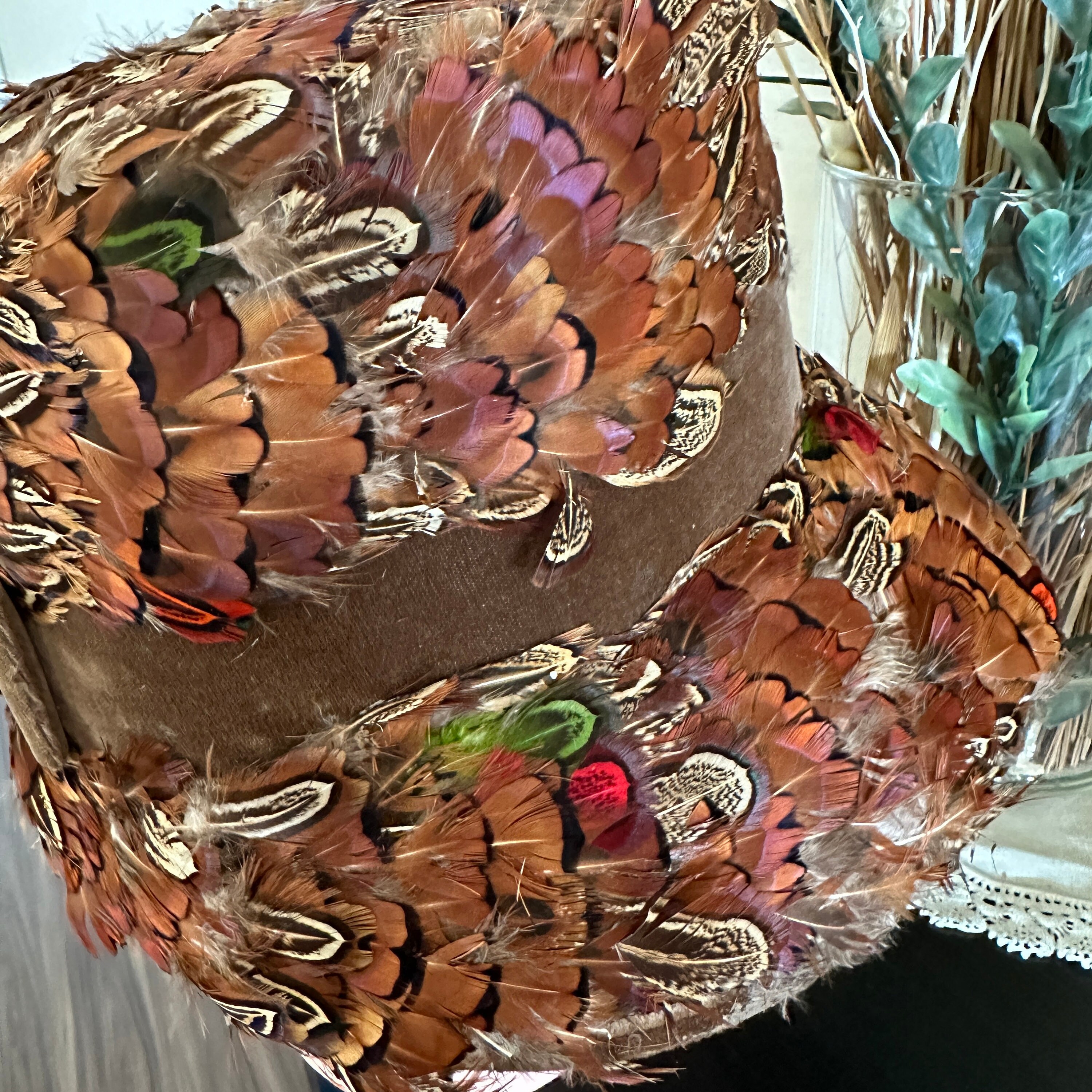 Vintage Peacock Feather Hat Pheasant Hat Union Made - Etsy