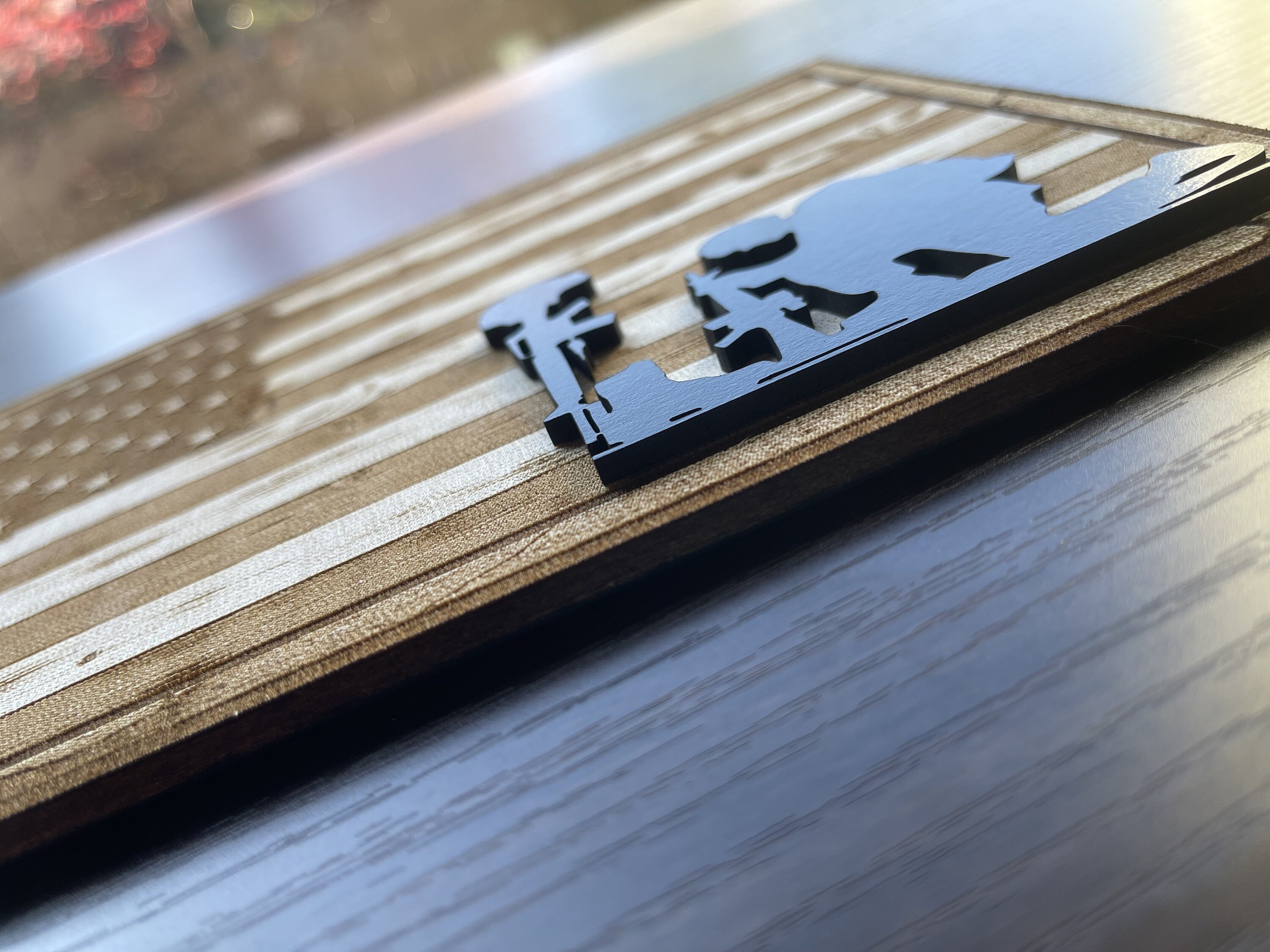 Fallen Soldier Flag Engraving - Etsy