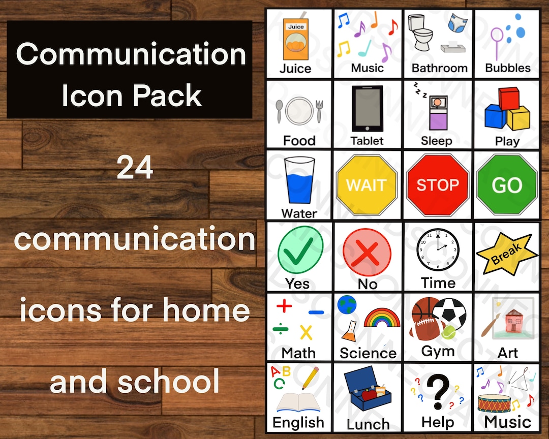 Communication Icon Pack - 24 Icons - Etsy