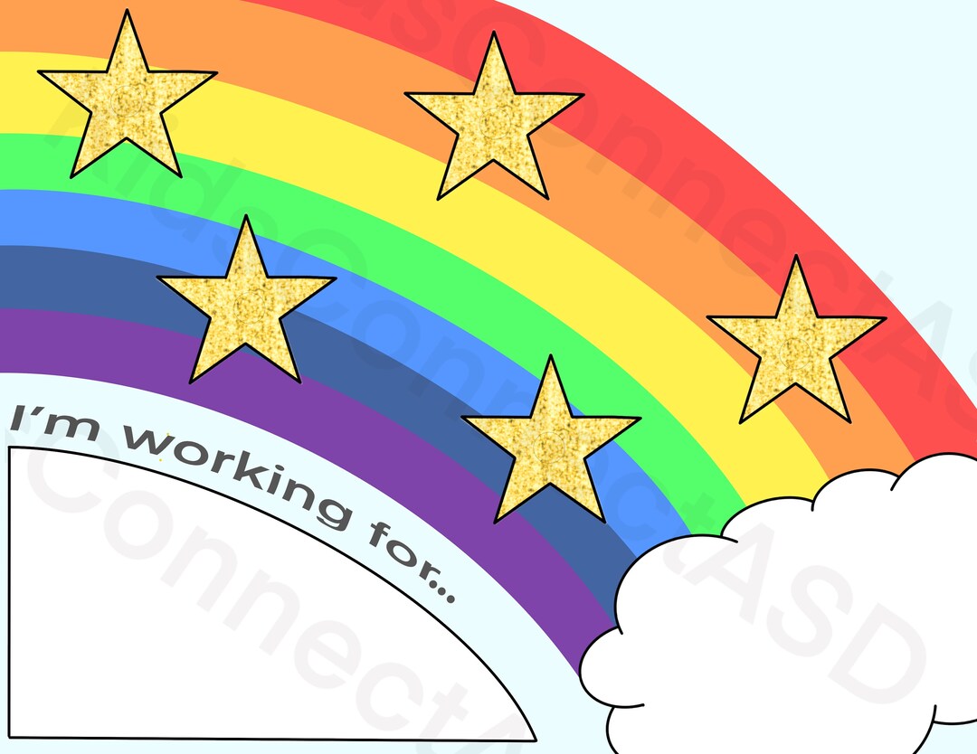 Rainbow Token Board - Etsy