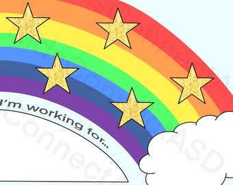 Printable Rainbow Token Board - for School, Preschool & Home - Etsy