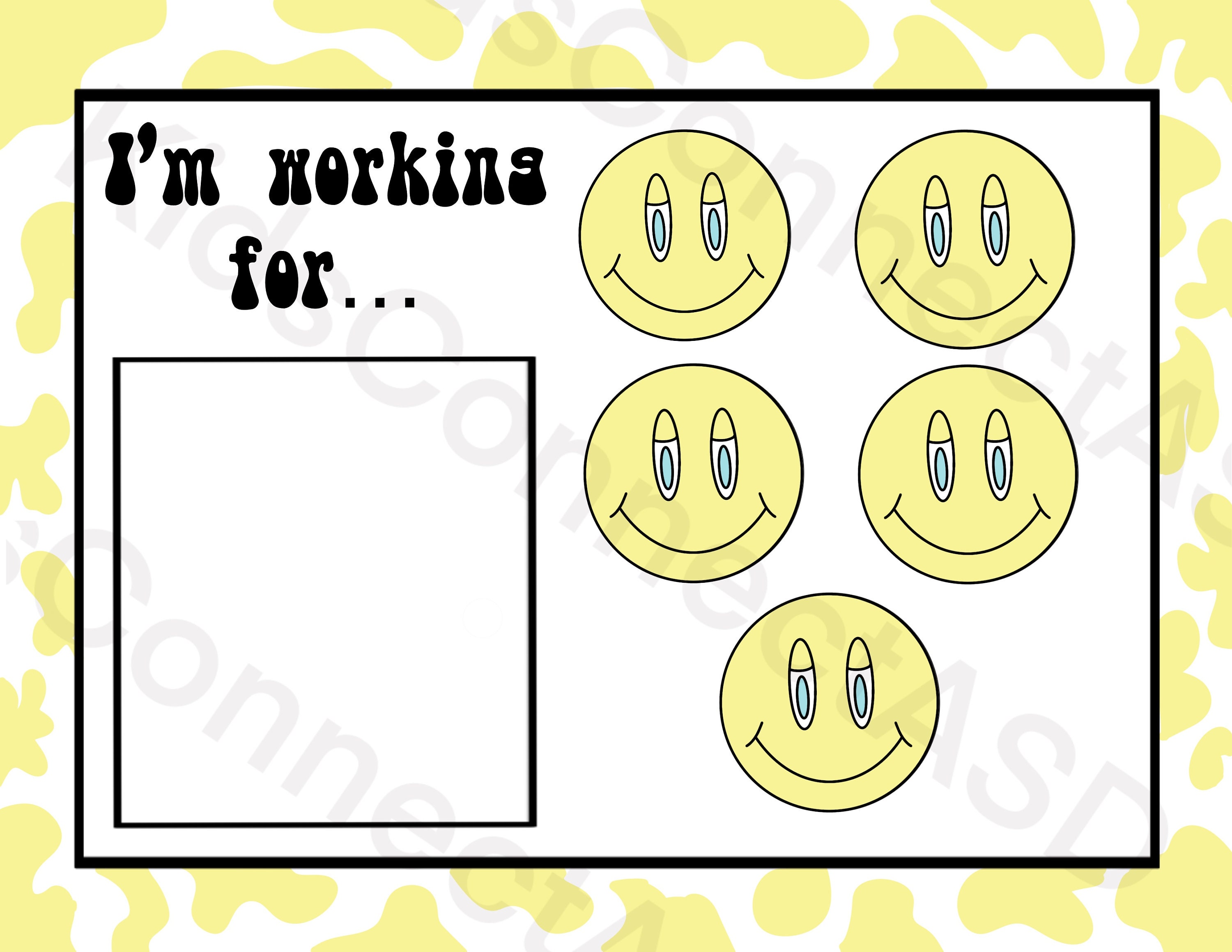Smiley Face Token Board - Etsy