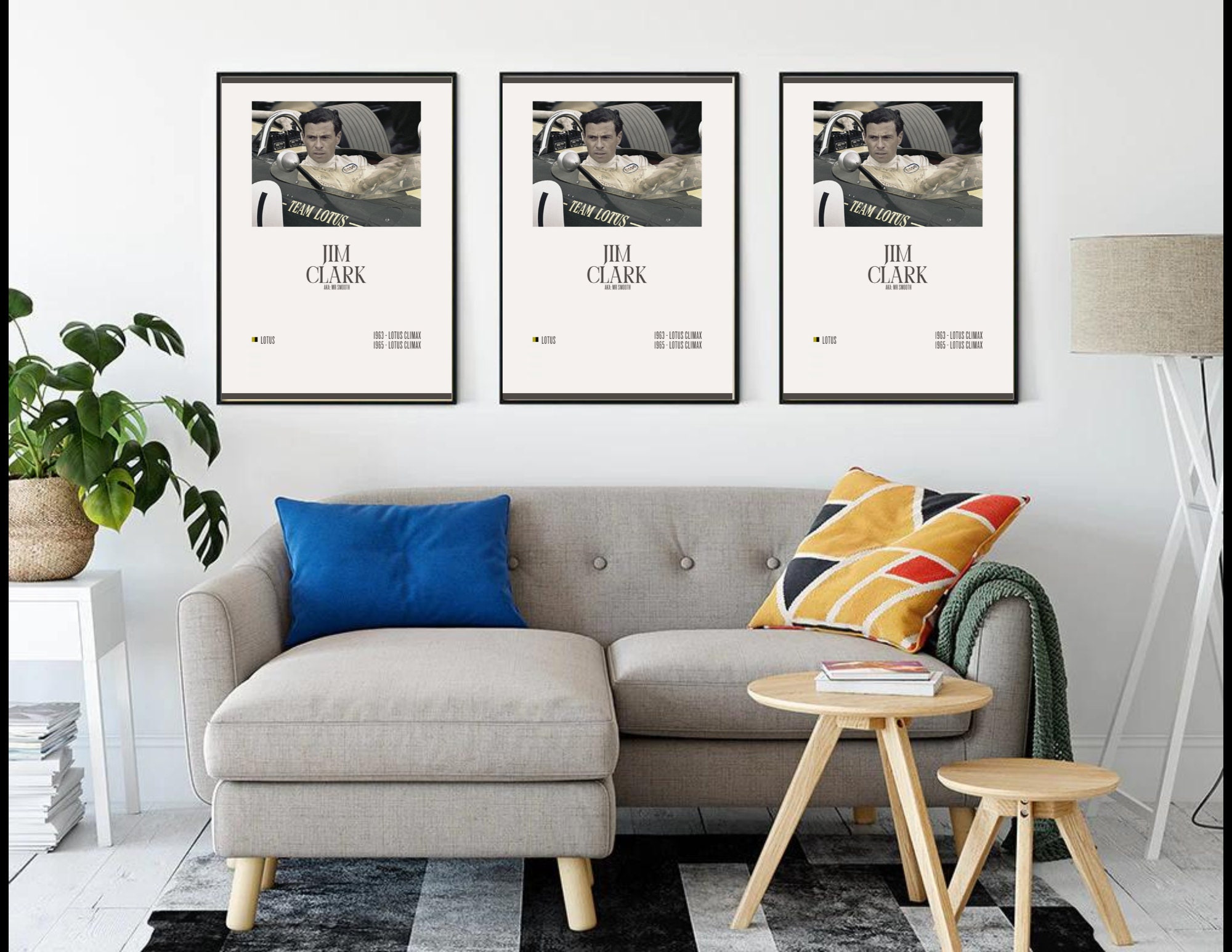 Jim Clark WDC, Formula One Wall Art, Digital Download, F1 Poster - Etsy