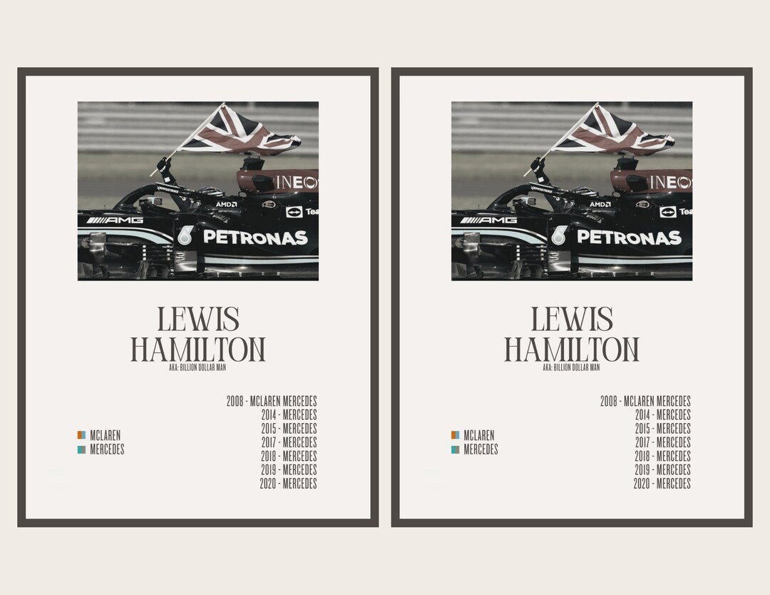 Lewis Hamilton WDC, Formula One Wall Art, Digital Download, F1 Poster ...