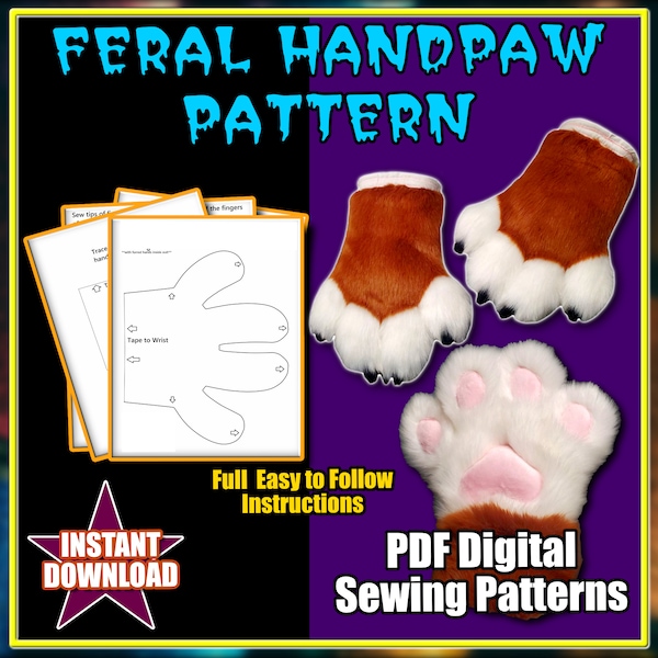 Furry Handpaw - Etsy