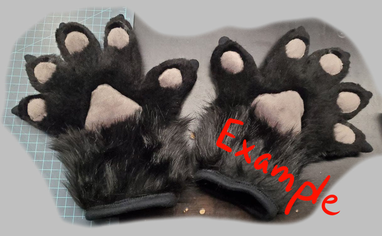 5 Finger Fursuit Handpaw Pattern - Etsy Ireland