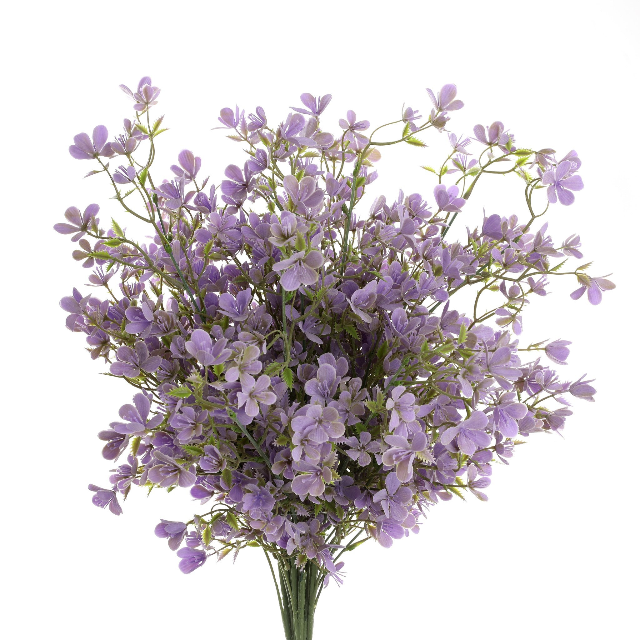 Purple Artificial Flowers Bouquet: 29" Long Stems, Faux Floral Decor ...